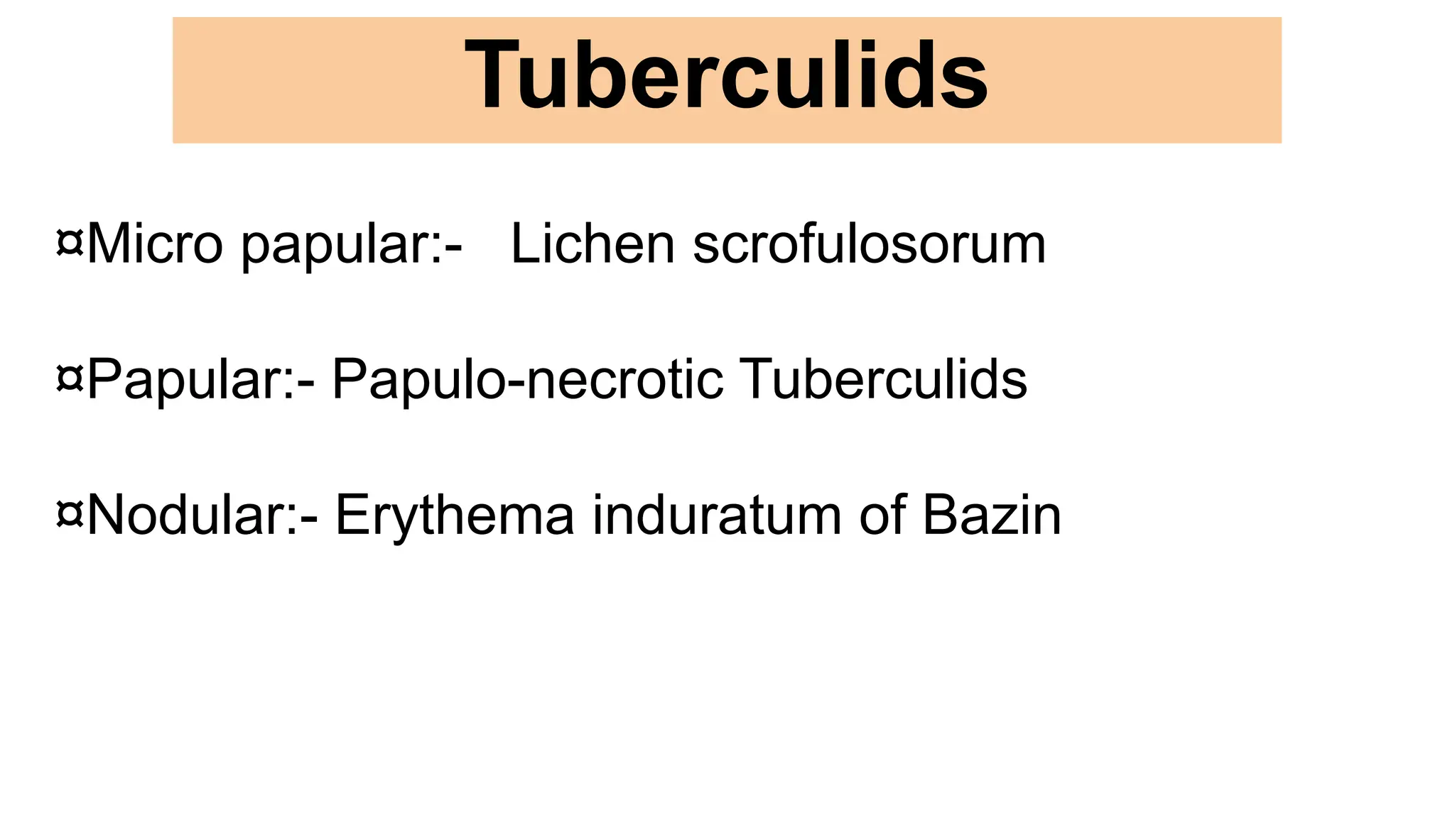Untitled presentation for cutaneous tuberculosis | PDF
