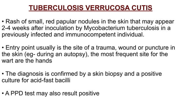 Untitled presentation for cutaneous tuberculosis | PPT