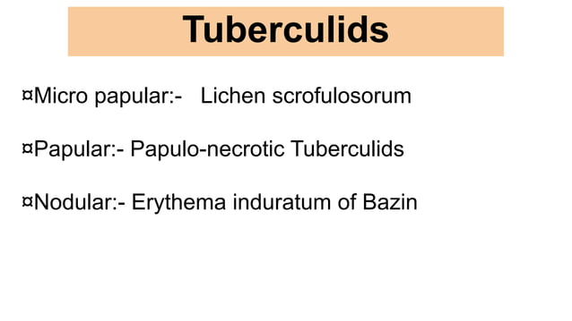 Untitled presentation for cutaneous tuberculosis | PPT