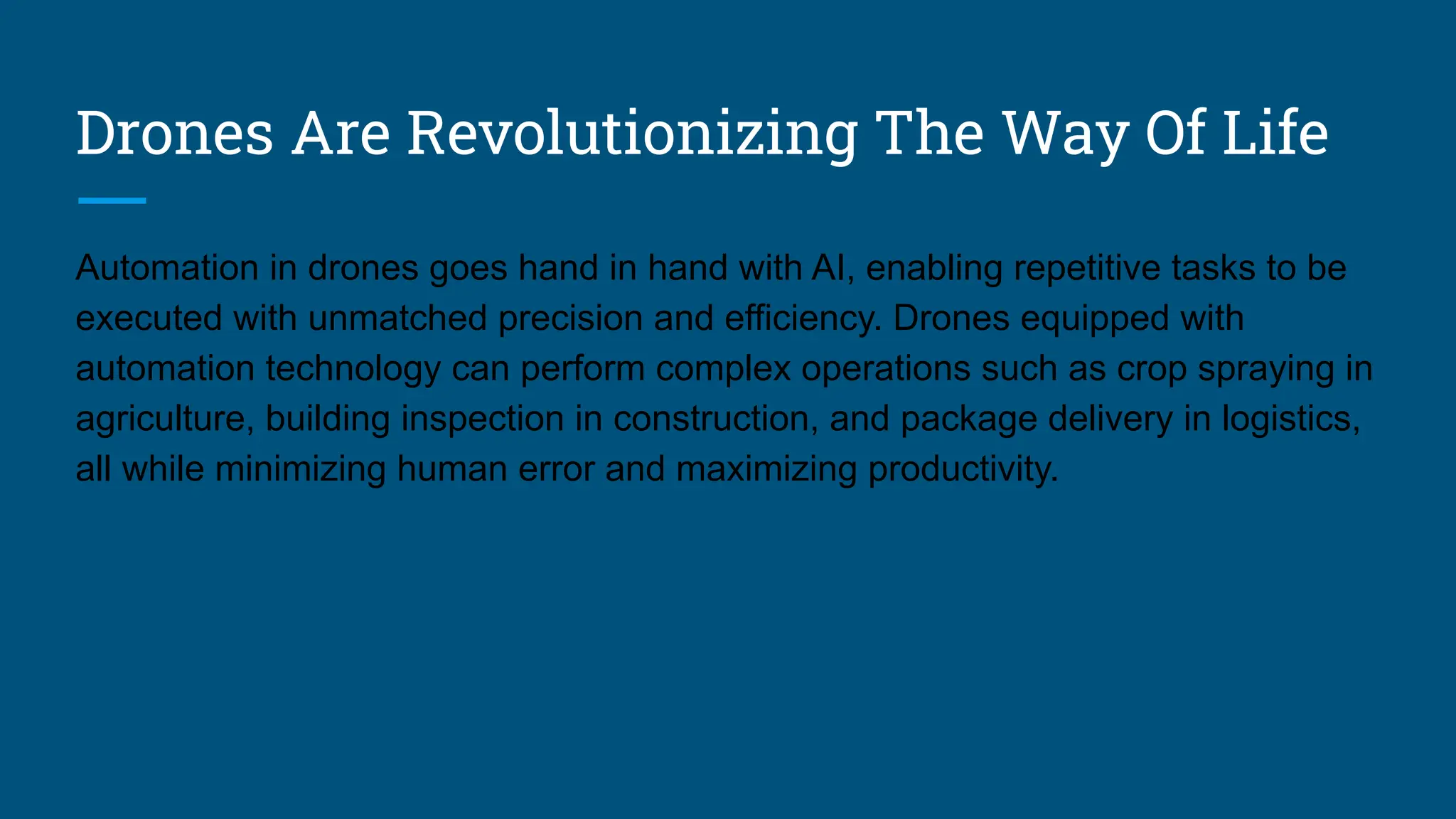 The Future of Drones: Automation, and AI | PDF