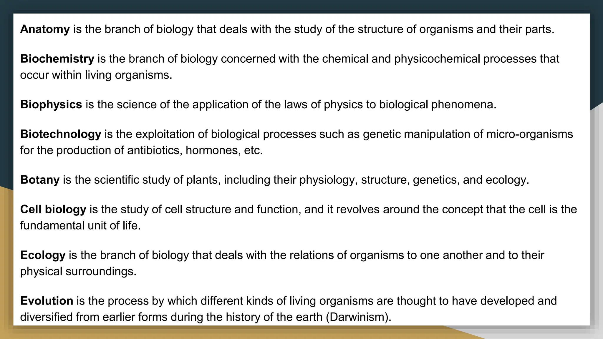 BIOLOGY and its importance in science.pptx