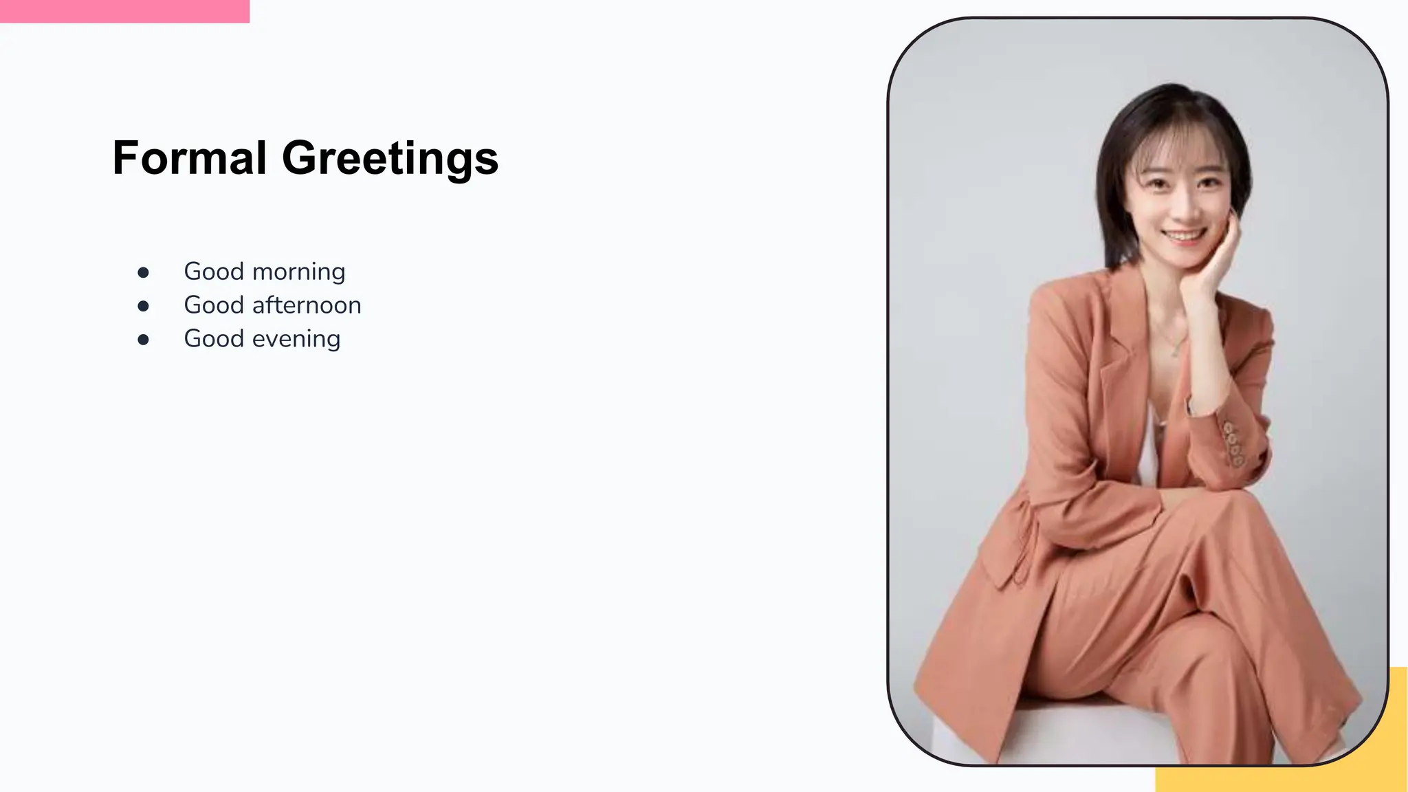 greetings in english with illustrations formal and informal | PPT