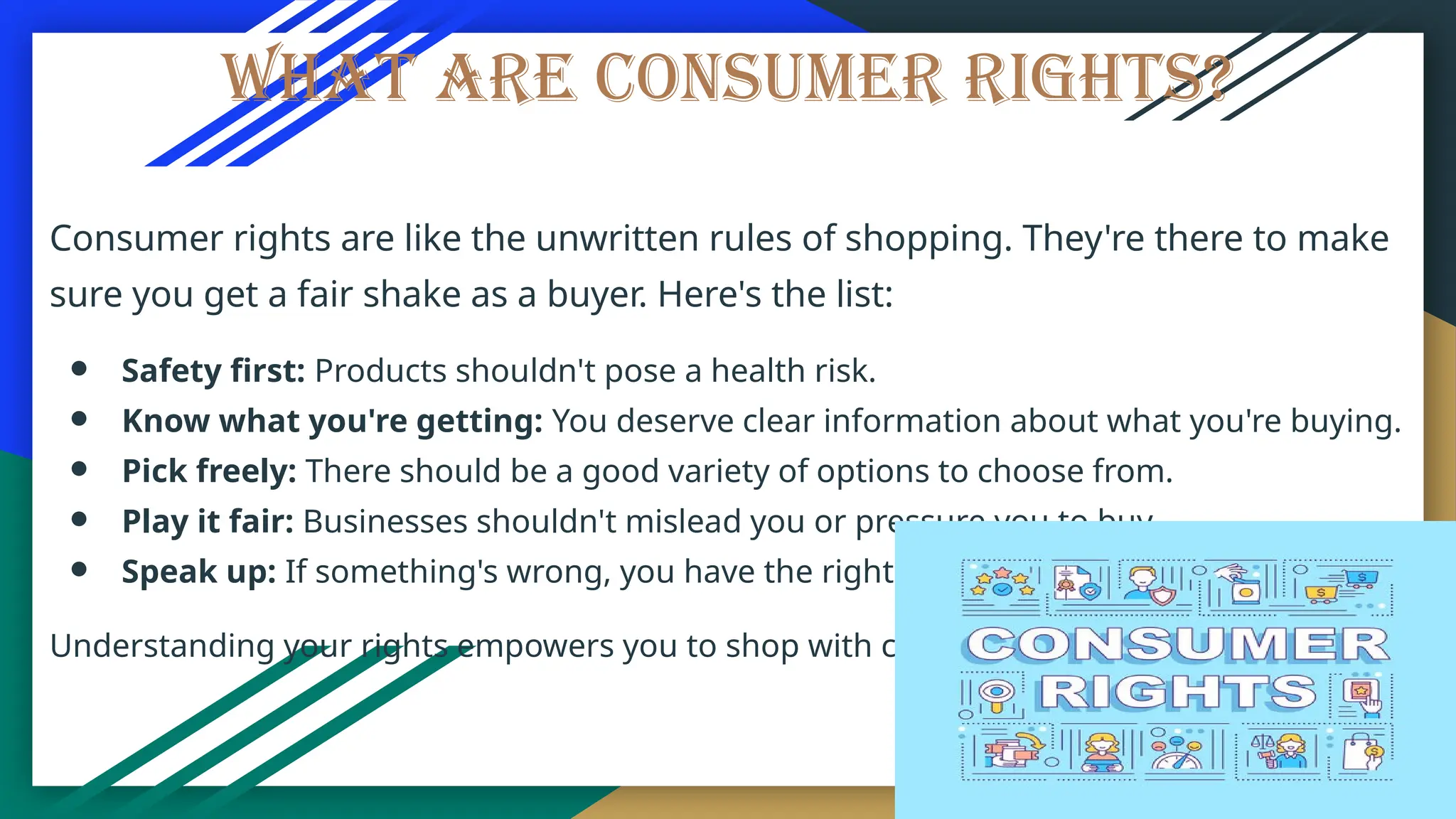 Consumer Protection and their rights .pptx