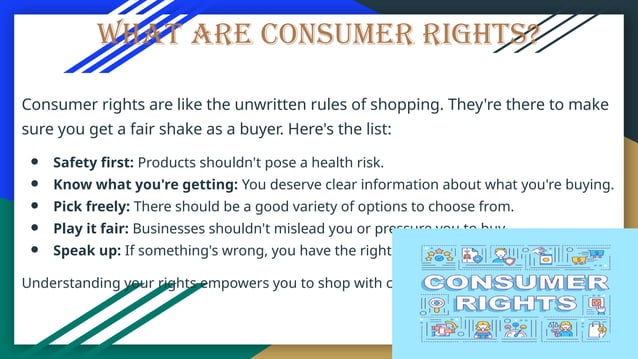 Consumer Protection and their rights .pptx