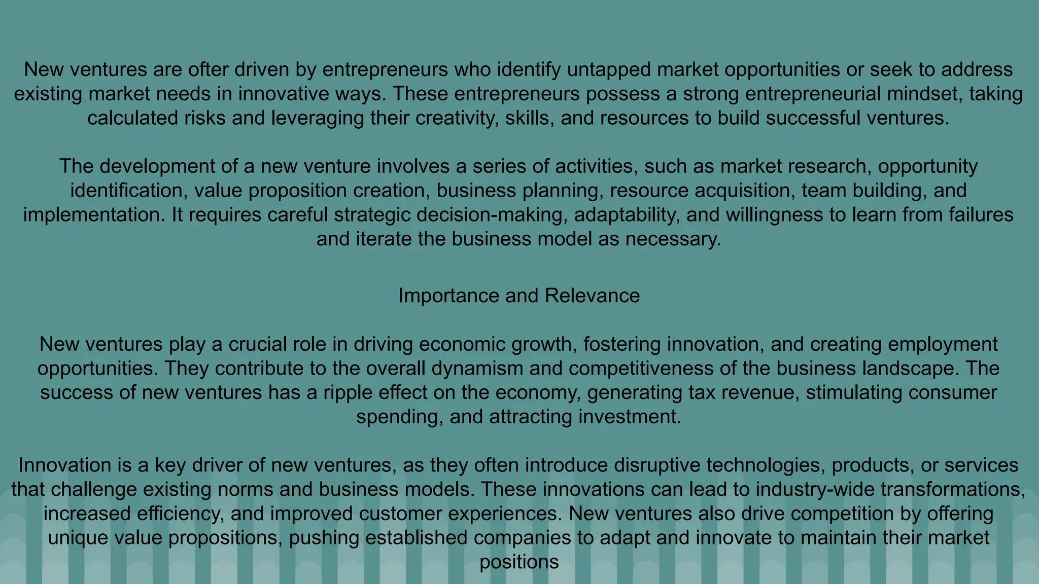 New Venture Meaning and Features & Opportunity Identification.pptx ...