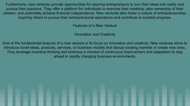 New Venture Meaning and Features & Opportunity Identification.pptx | Venture Capital | Business ...
