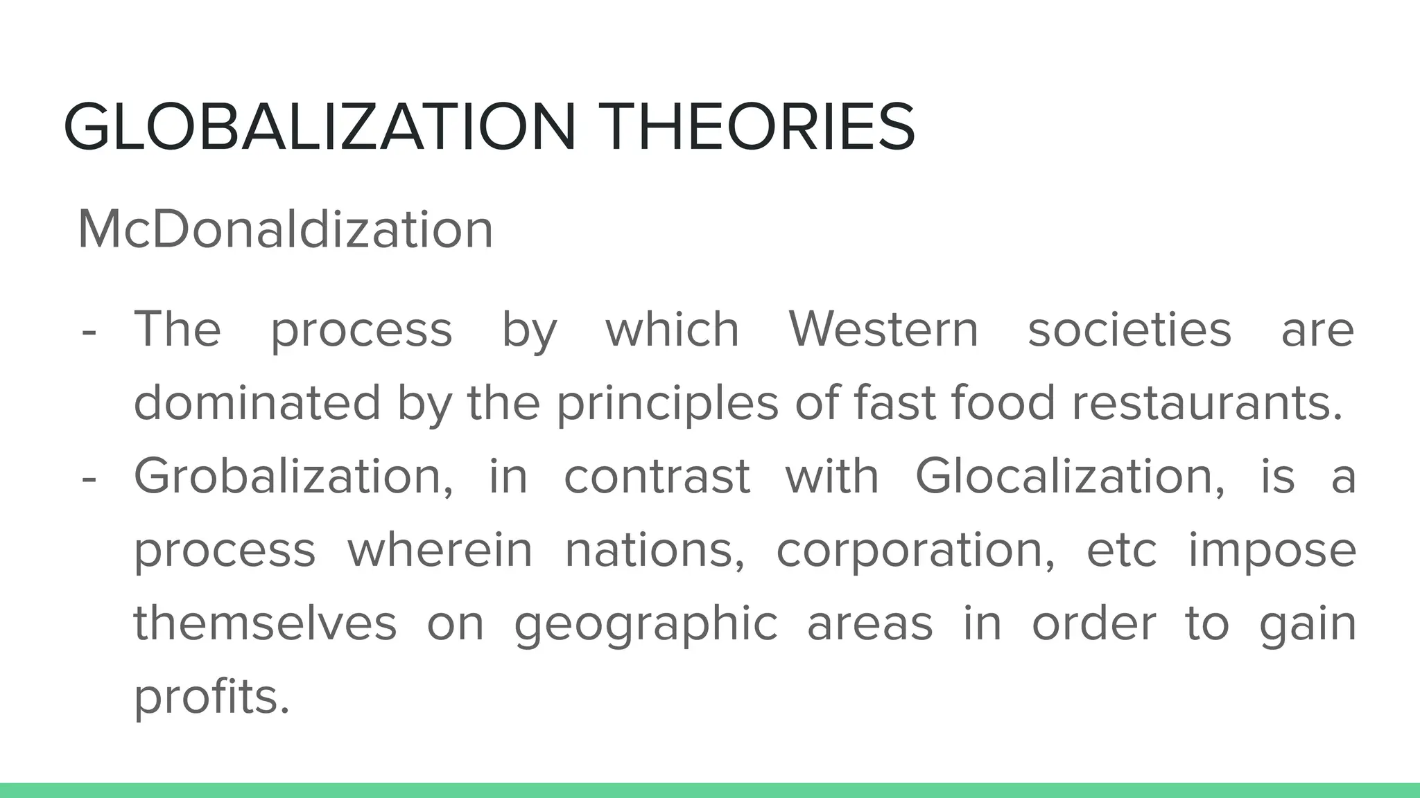 Defining Globalization, Introduction and Theories | PPT