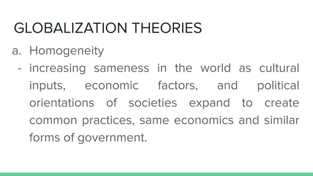 Defining Globalization, Introduction and Theories | PPT