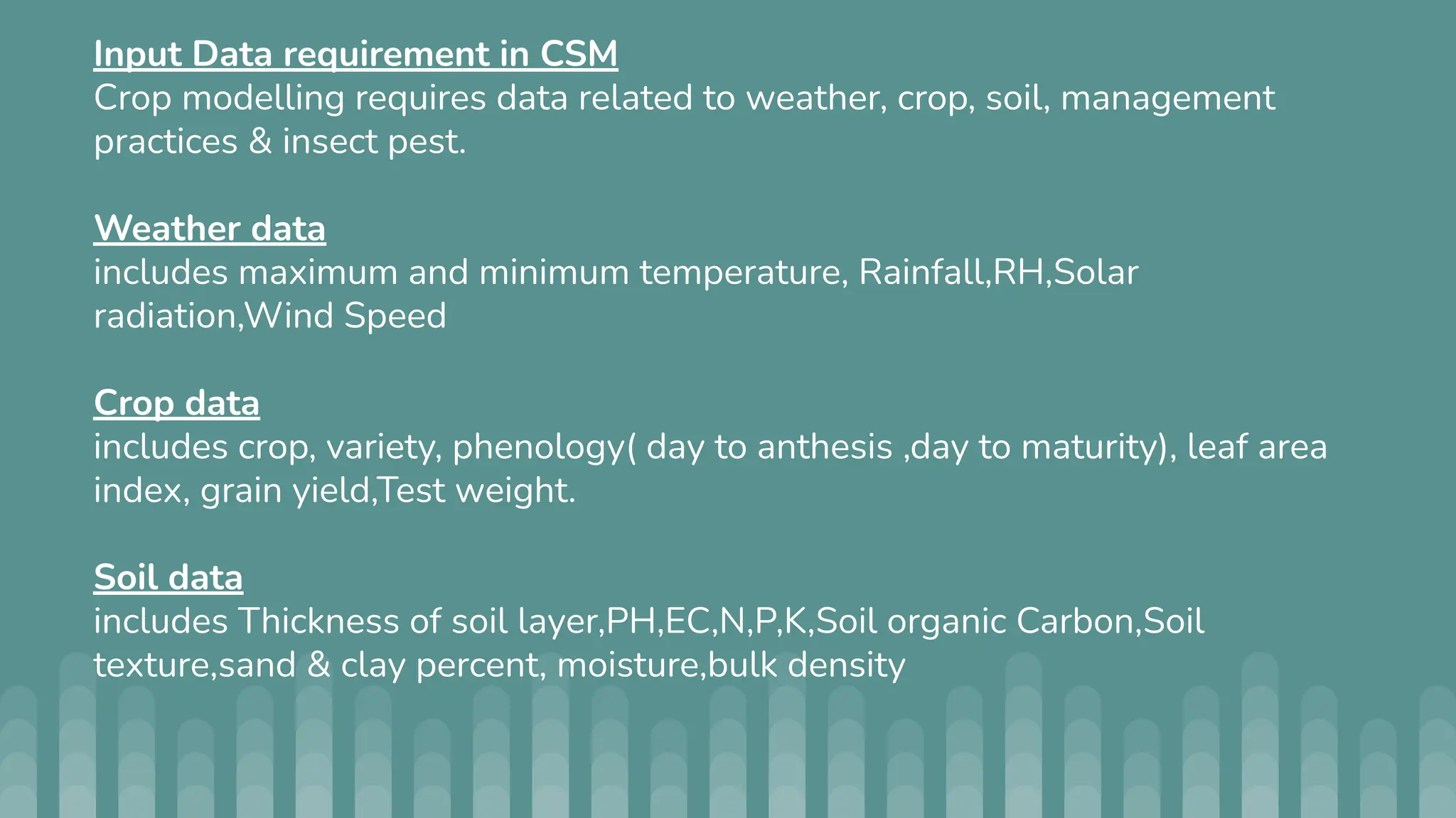 Crop Stimulation models and their uses for optimization of Agricultural ...