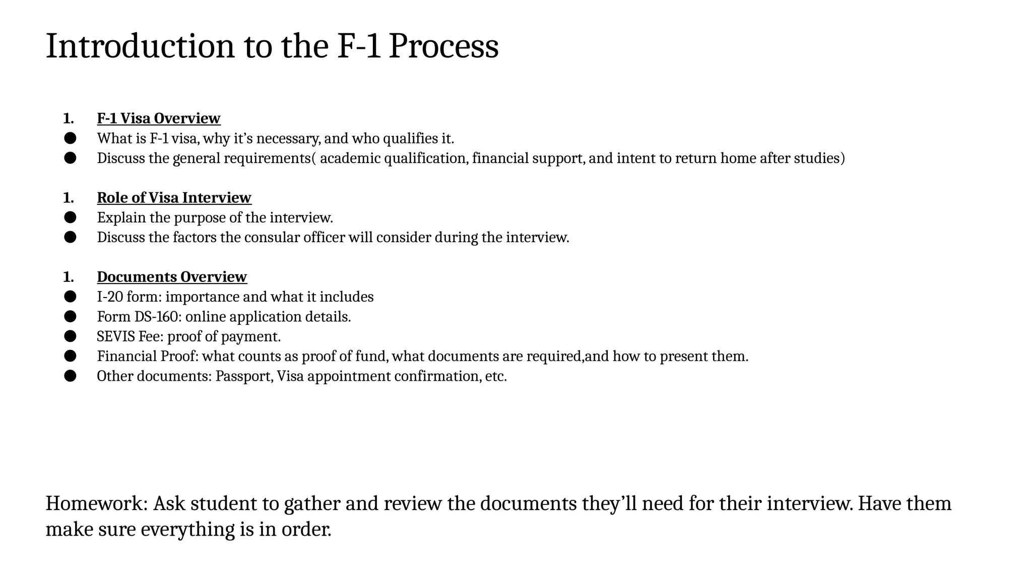 USA student visa interview preparation slide | PPTX