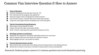USA student visa interview preparation slide | PPTX