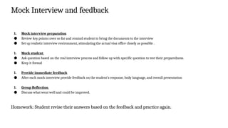 USA student visa interview preparation slide | PPTX
