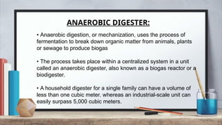 BIOREMEDIATION - AEROBIC AND ANAEROBIC DIGESTER | PPTX