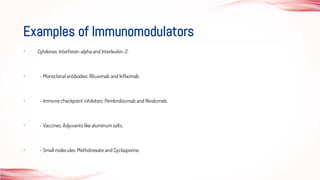 Immunomodulators : Types, side effects, Treatment | PDF