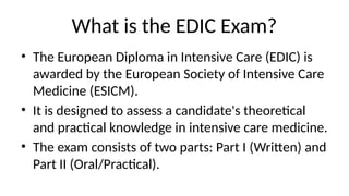 EDIC Exam: A Comprehensive Guide for Success | PPTX