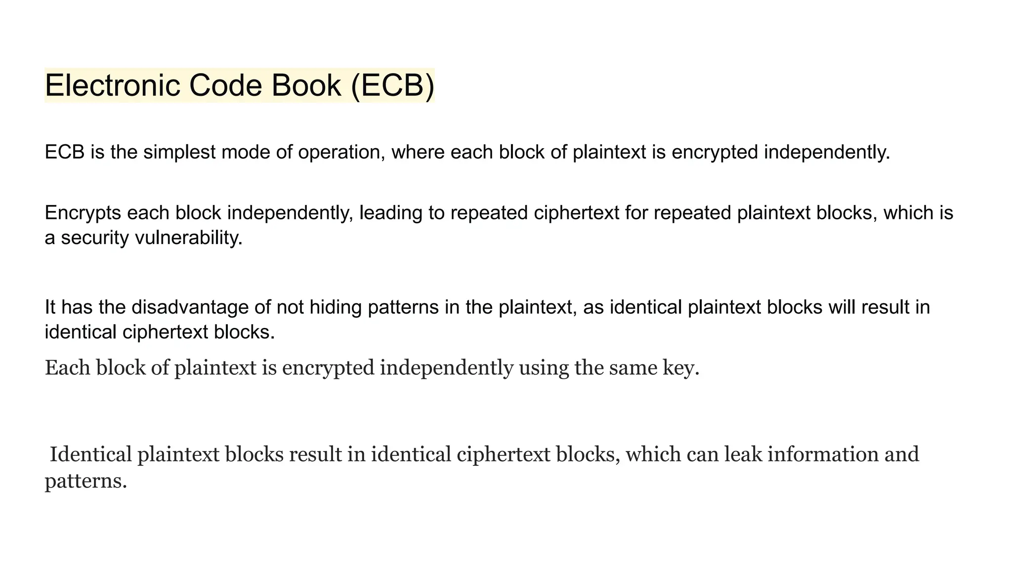 Cipher Block Operations Presentation Slide. | PPTX