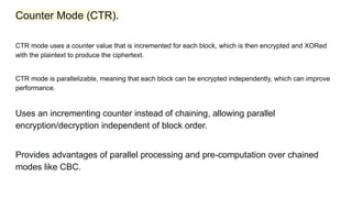 Cipher Block Operations Presentation Slide. | PPT
