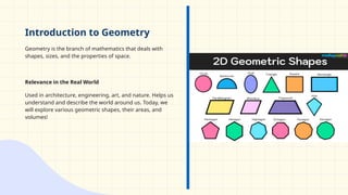 Geometry for kids-kinder garden kids-fun activity | PPTX