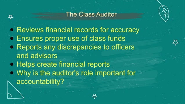 Classroom Officers Roles and Responsibilities | PPTX