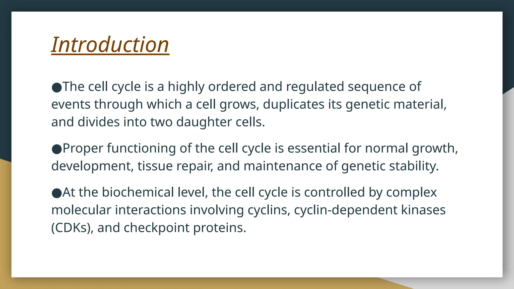Cell cycle and cell division on a post graduation | PPTX