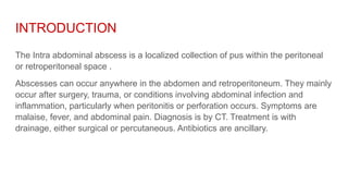 Comprehensive Overview of Intra-Abdominal Abscesses: Diagnosis ...