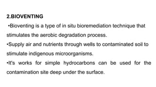 BIOREMEDIATION - Bioremediation organisms involved | PPTX
