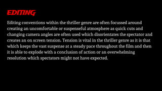 thriller codes and conventions | PPT