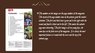 Analysis of 'Prep School' Contents page | PPTX