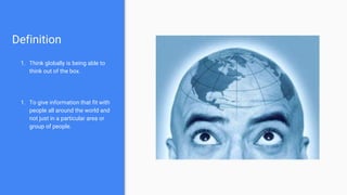 Global Thinking | PPT