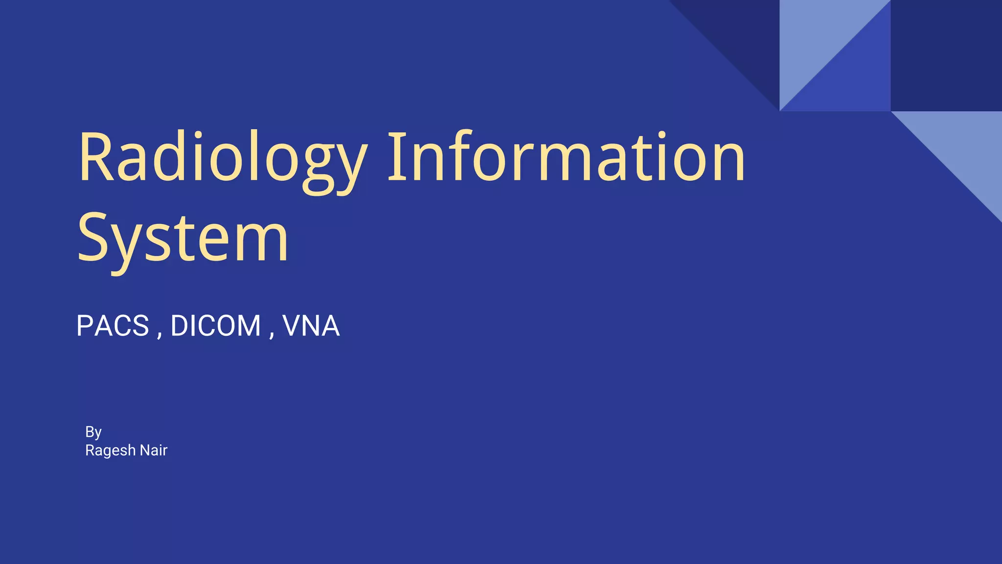 Radiology Information System (RIS) | PPTX