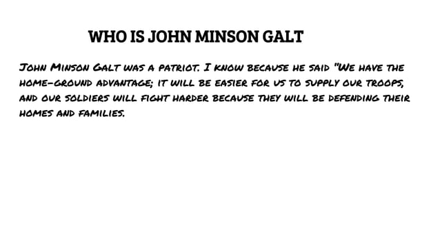 John Minson Galt | PPTX