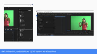 Premiere Pro: Green screen | PPT