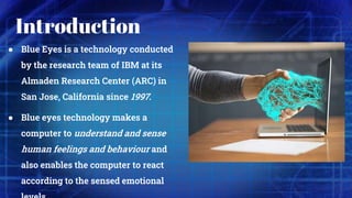 Blue Eyes Technology PPT | PPTX