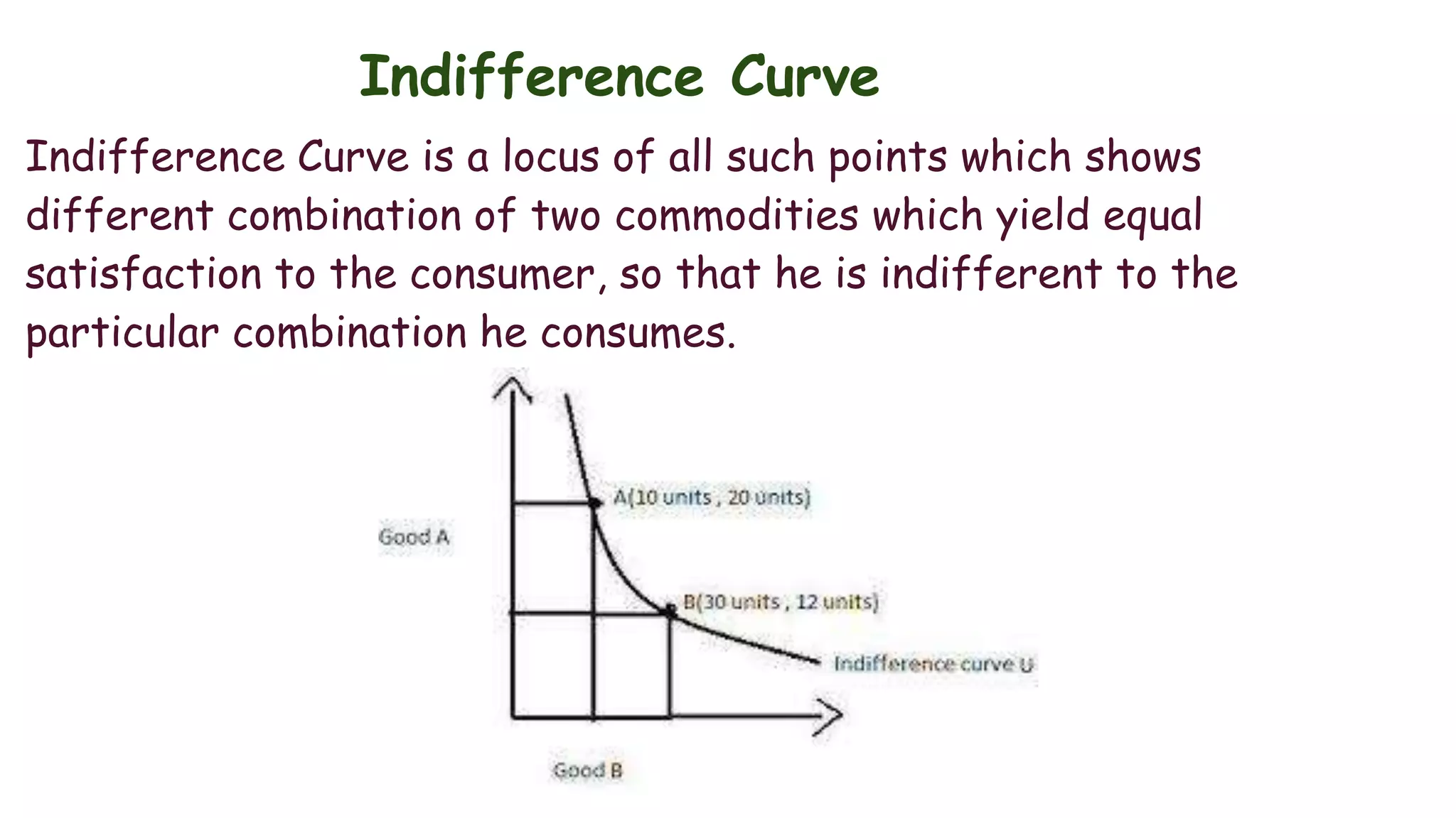 Indifference Curve Theory | indifference curve | indifferece curve ...