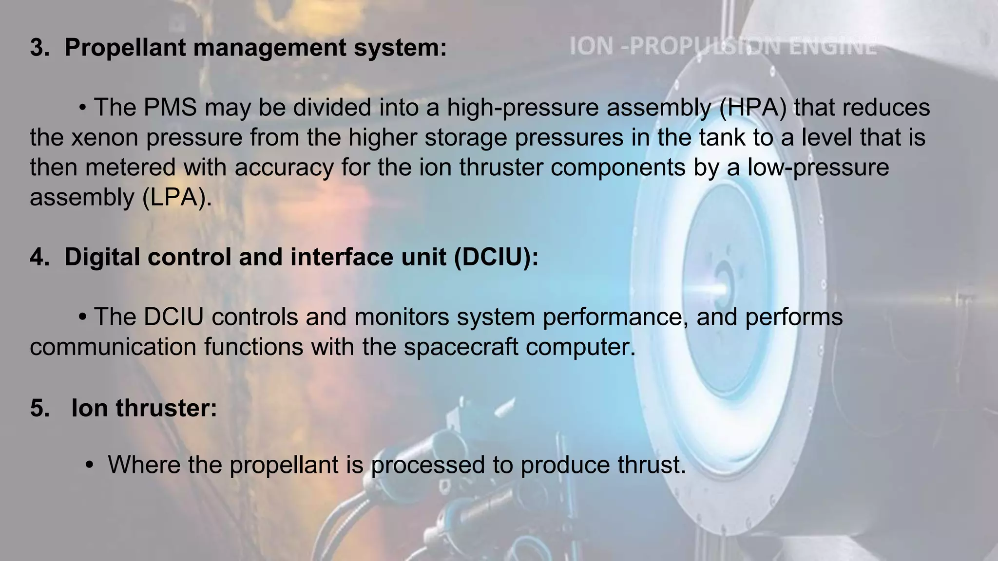 Ion Propulsion Engine | PPTX | Chemistry | Science