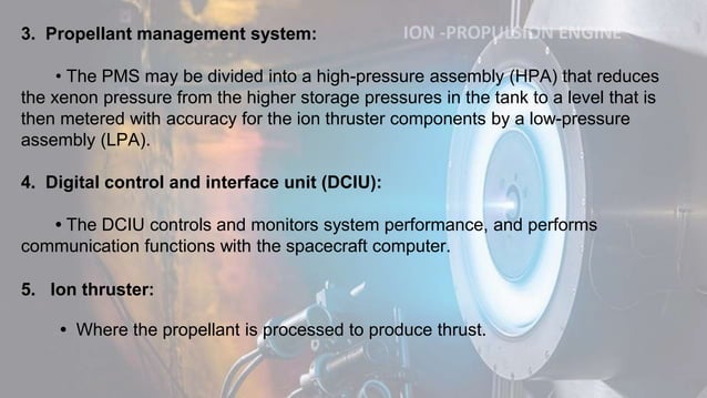 Ion Propulsion Engine | PPTX | Chemistry | Science