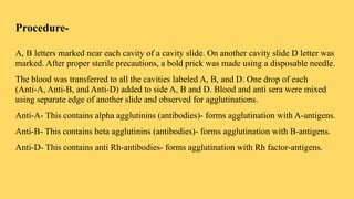 Determination of blood group | PDF