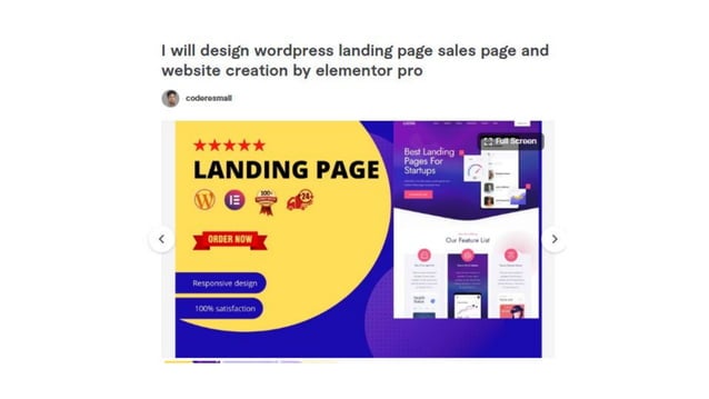landing page service-from CoderEsmail | PPT