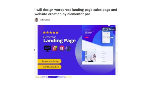 landing page service-from CoderEsmail | PPT