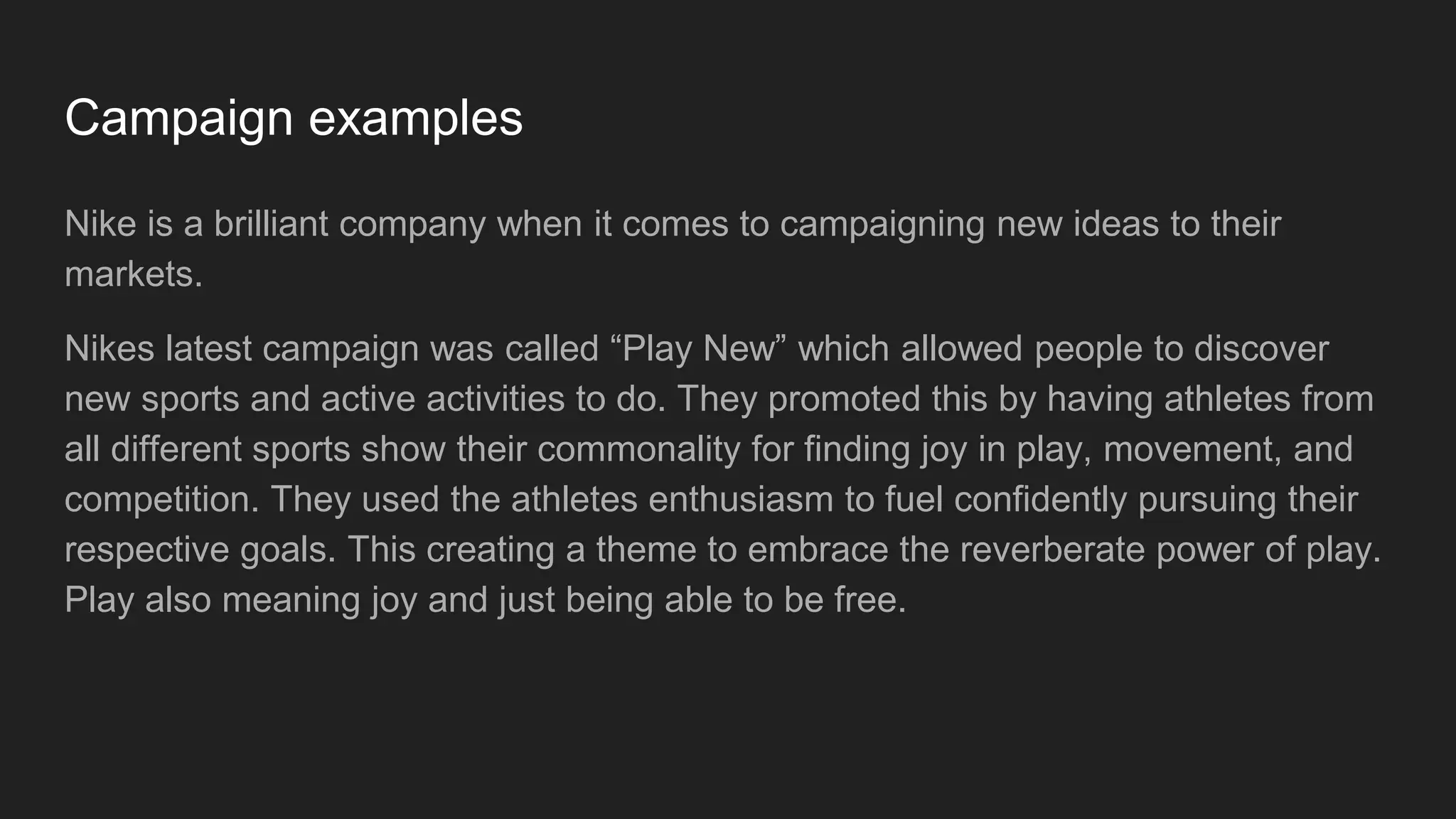 Nike Marketing | PPTX
