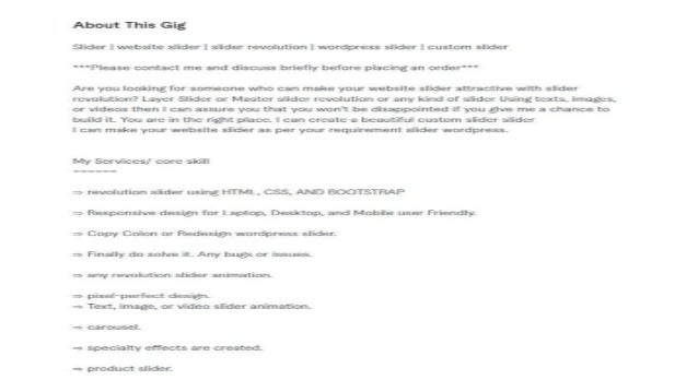 I will create amazing Revolution Slider. | PPT