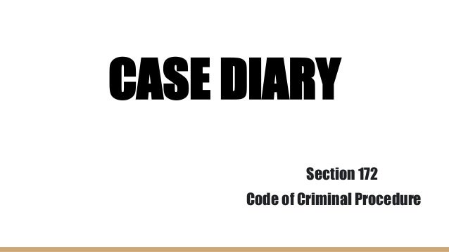 Case Diary | PPTX