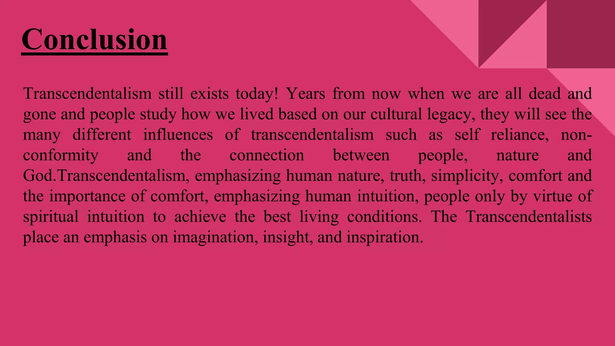 transcendentalism.pptx | Spirituality | Religion & Spirituality