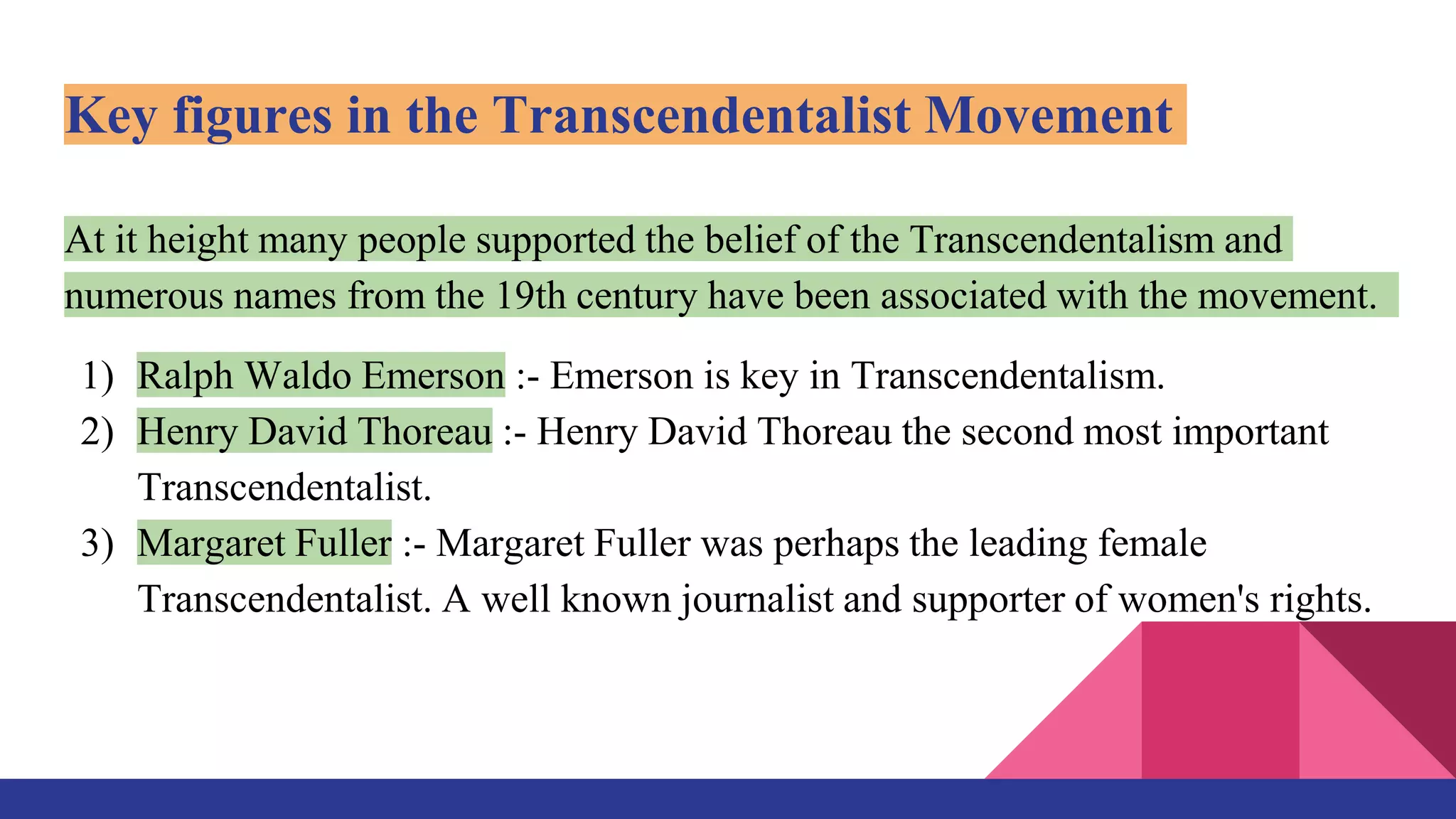 transcendentalism.pptx | Spirituality | Religion & Spirituality