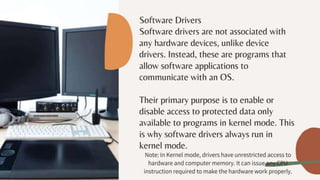 Driver software presentation | PPTX