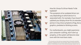 Driver software presentation | PPTX