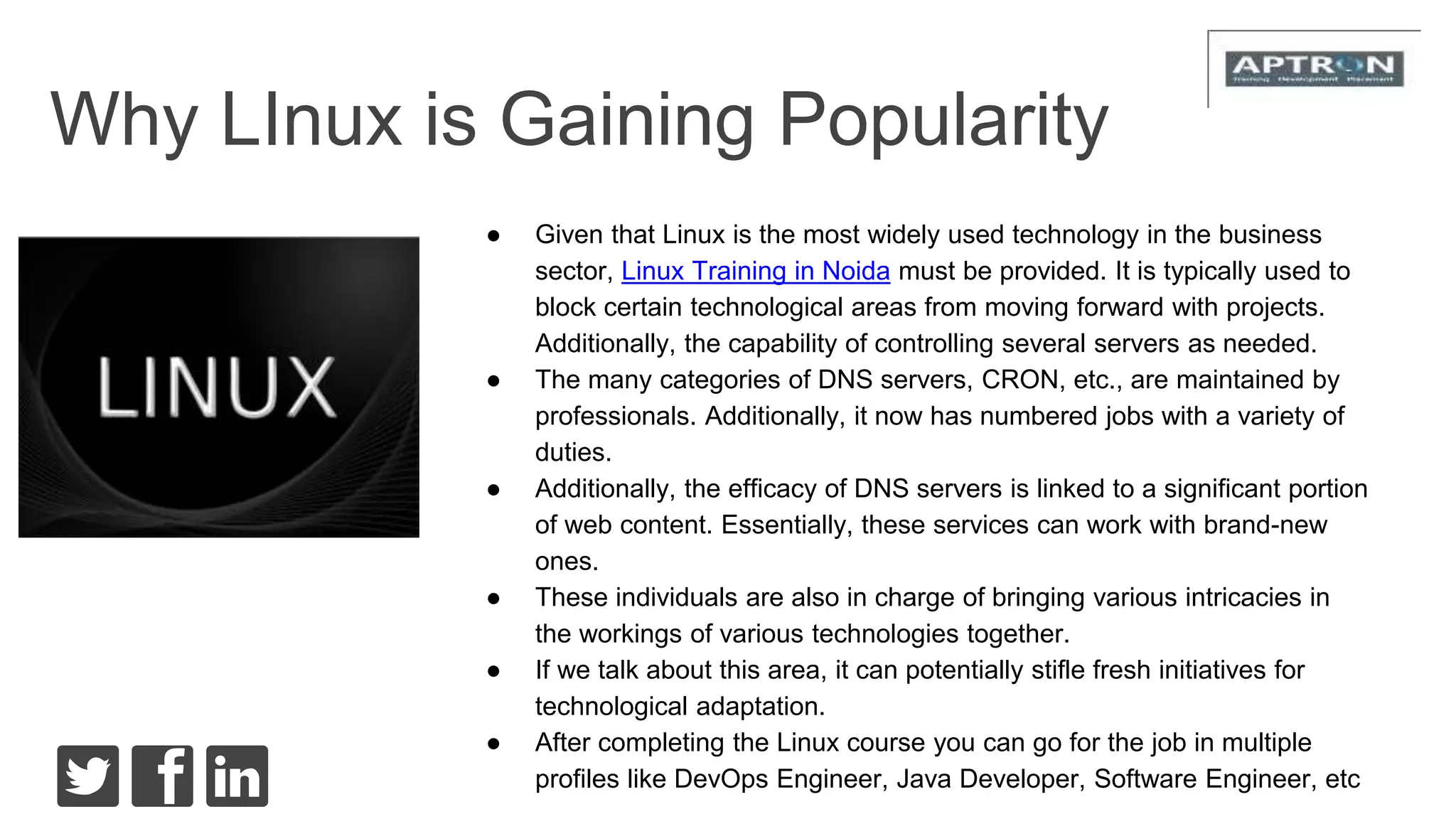 Linux Training In Noida Ppt