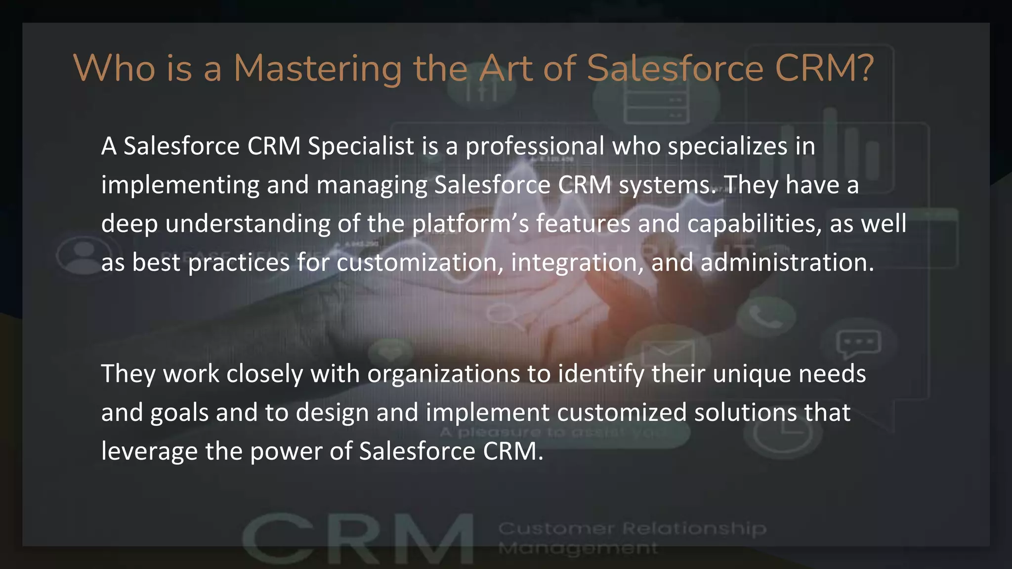 Mastering The Art Of Salesforce Crm Ppt