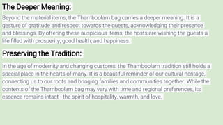 Thamboolam bags | PPTX