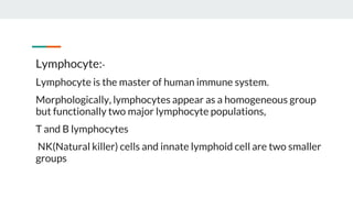 Immune system cells and Their role in Immunity | PPT